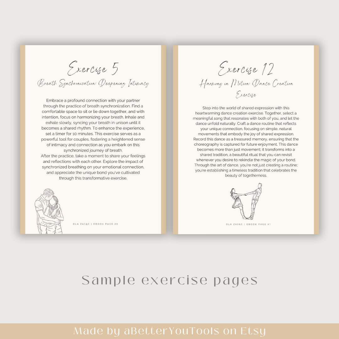 Relationship Workbook, Couple Therapy Workbook, Valentines Gift ...