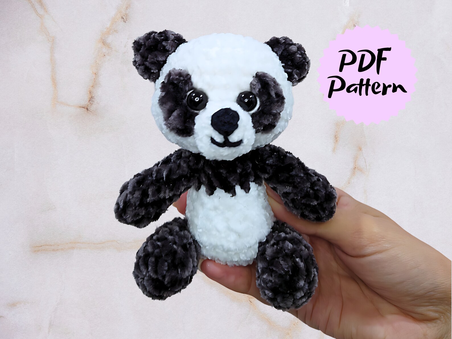 Baby Panda Amigurumi Crochet Pattern | Beginner Friendly (digital ...