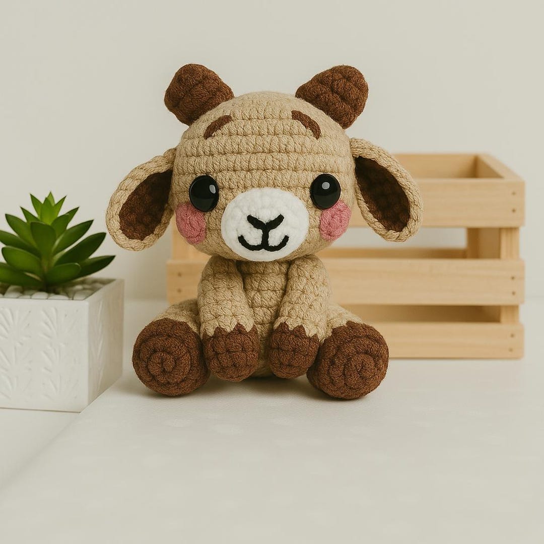 Cute Amigurumi Goat Crochet Pattern (PDF) - Etsy