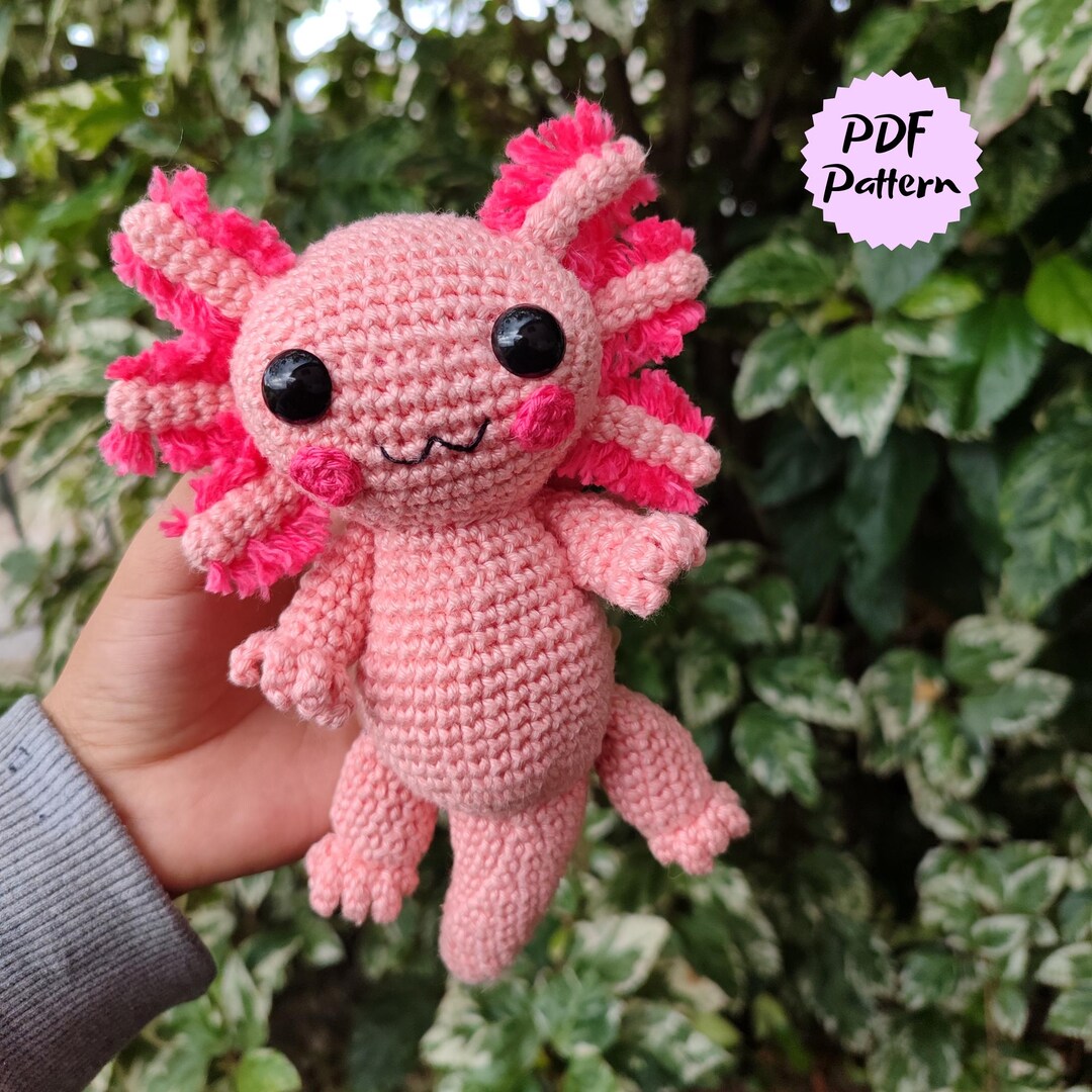 Axolotl Crochet Pattern | Cute Amigurumi Crochet Tutorial | DIY Kids ...