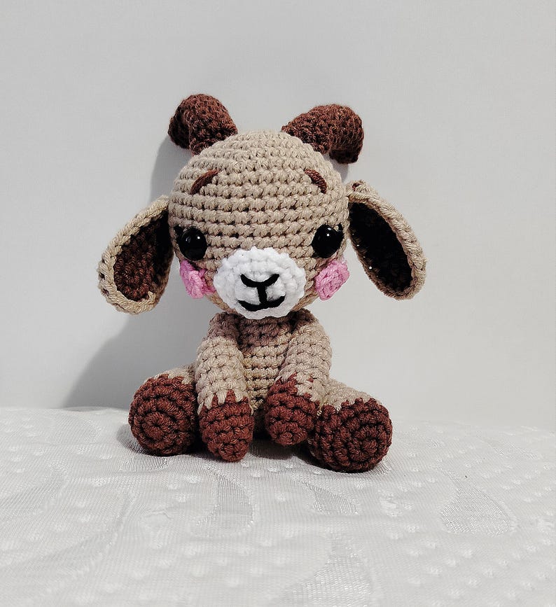 Cute Amigurumi Goat Crochet Pattern (PDF) - Etsy