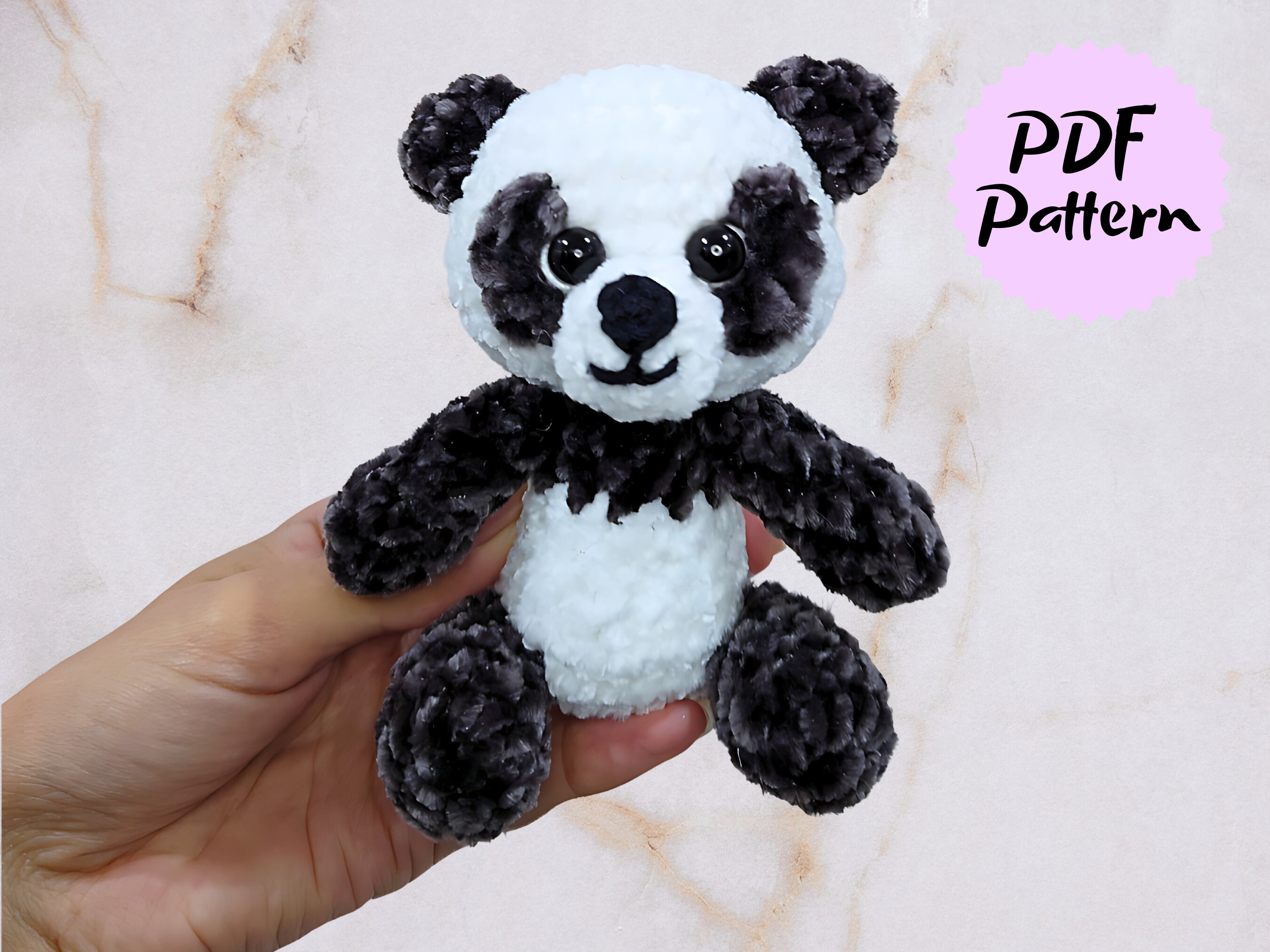 Baby Panda Amigurumi Crochet Pattern | Beginner Friendly (digital ...