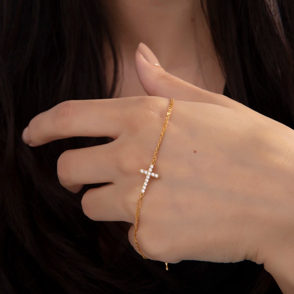 Cross Bracelet - Etsy