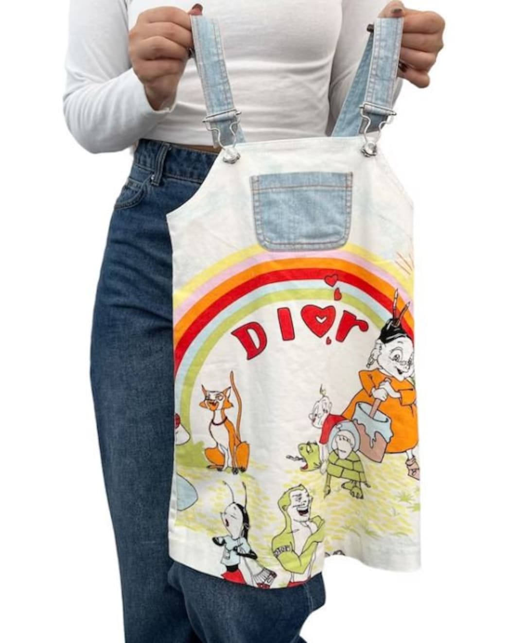 Christian Dior Vintage Logo Cartoon Kids Jumper Dress 4A - Etsy