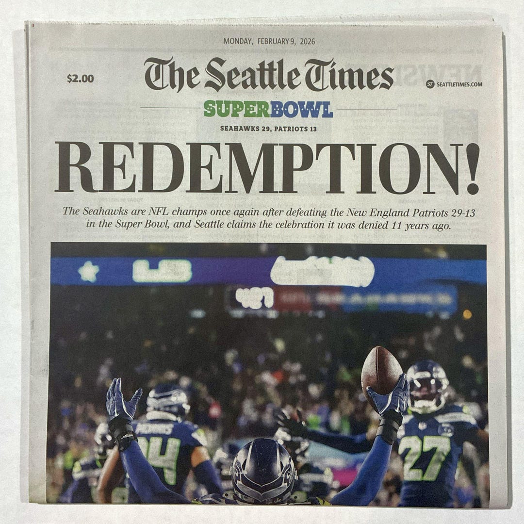 Seattle Seahawks - 2026 NFL Super Bowl Champions - the Seattle Times ...