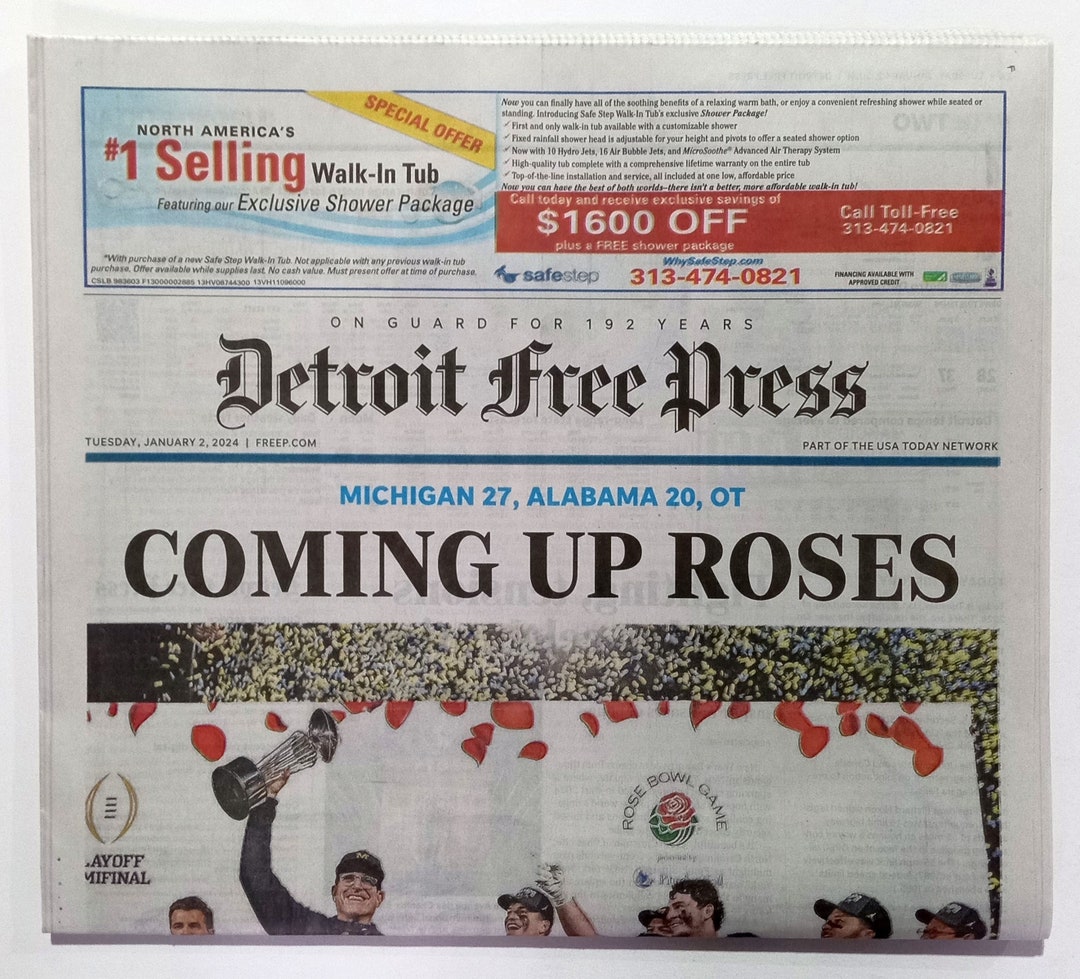 Michigan Wolverines - 2024 BCS Rose Bowl Champions - Detroit Free Press ...