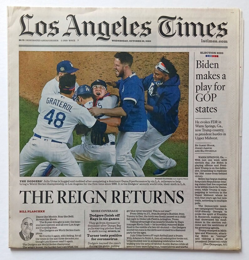 Los Angeles Dodgers - 2020 World Series Champions - the Los Angeles ...