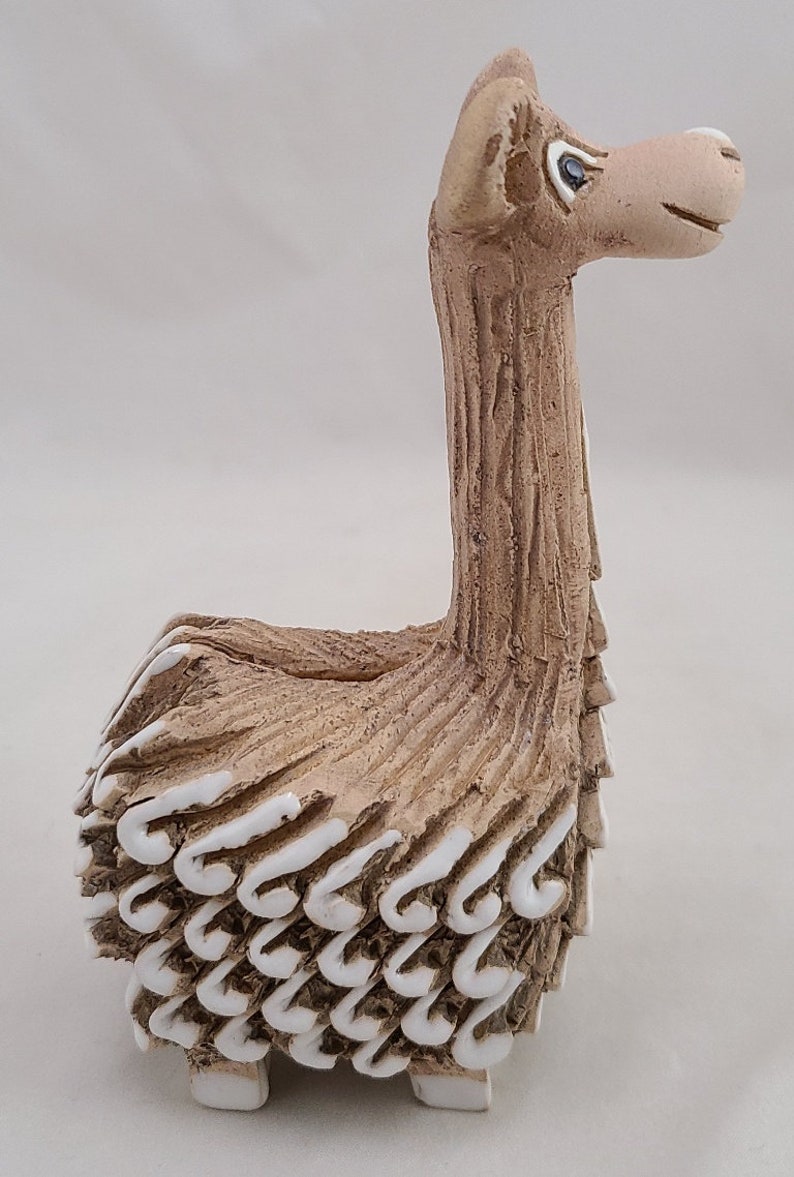 Artesania Rinconada Llama Alpaca Hand-made Ceramic Figural C1970s ...