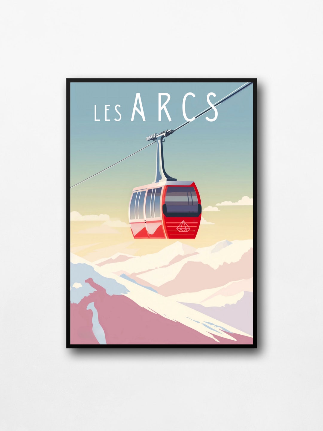 "les Arcs" Poster - Etsy