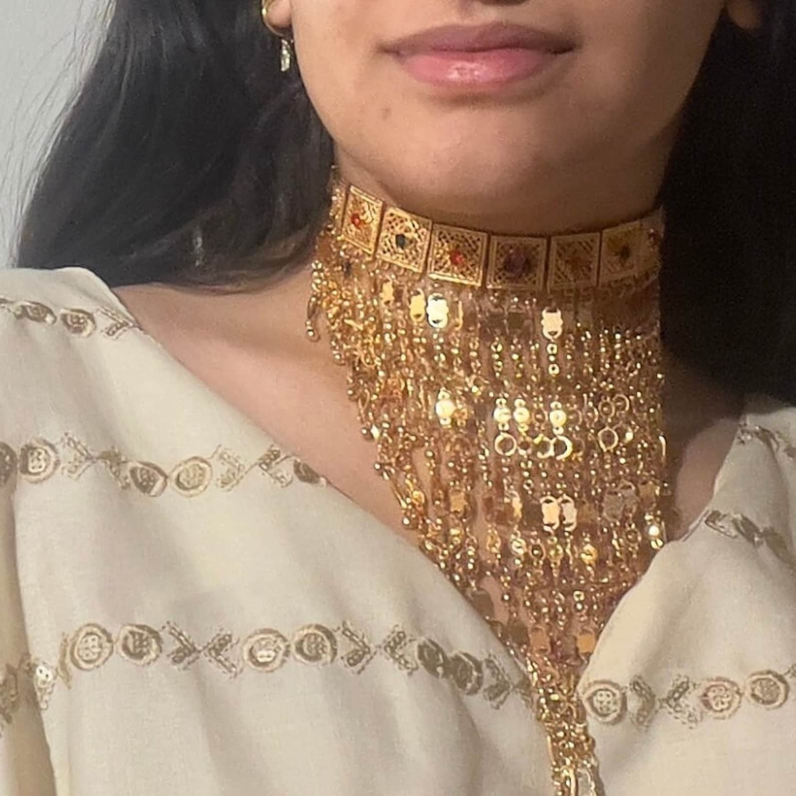 Khannagi Choker Arab Saudi Emirati Kuwaiti Omani Yemeni Iraqi Dubai ...