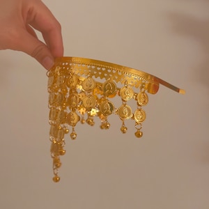 Headpiece Lira Coin Arabic Hair Egyptian Saudi Emirati Kuwaiti Omani ...