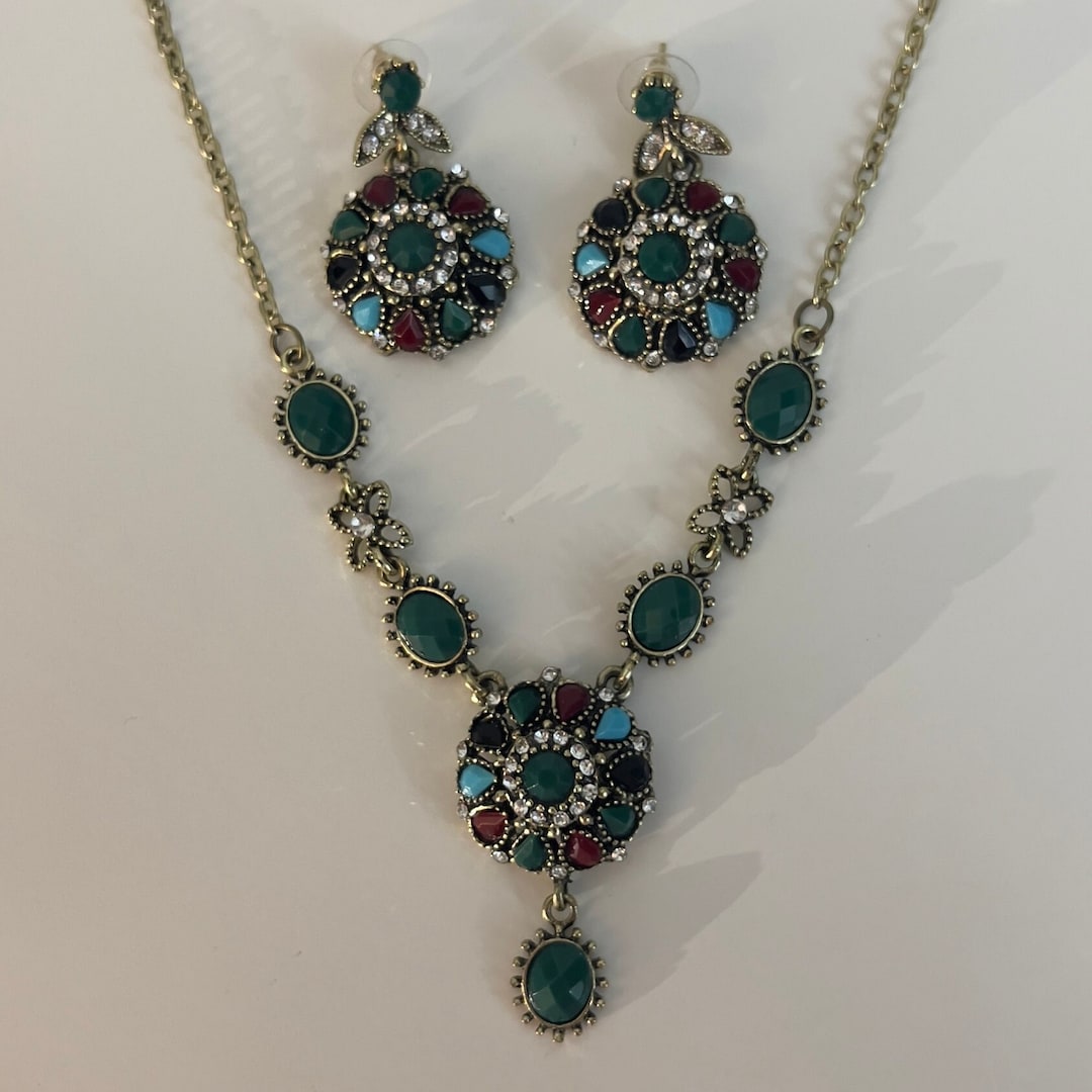 Moroccan Wedding Arabic Jewelry Set Iraqi Dubai Gold Ottoman Turkish ...