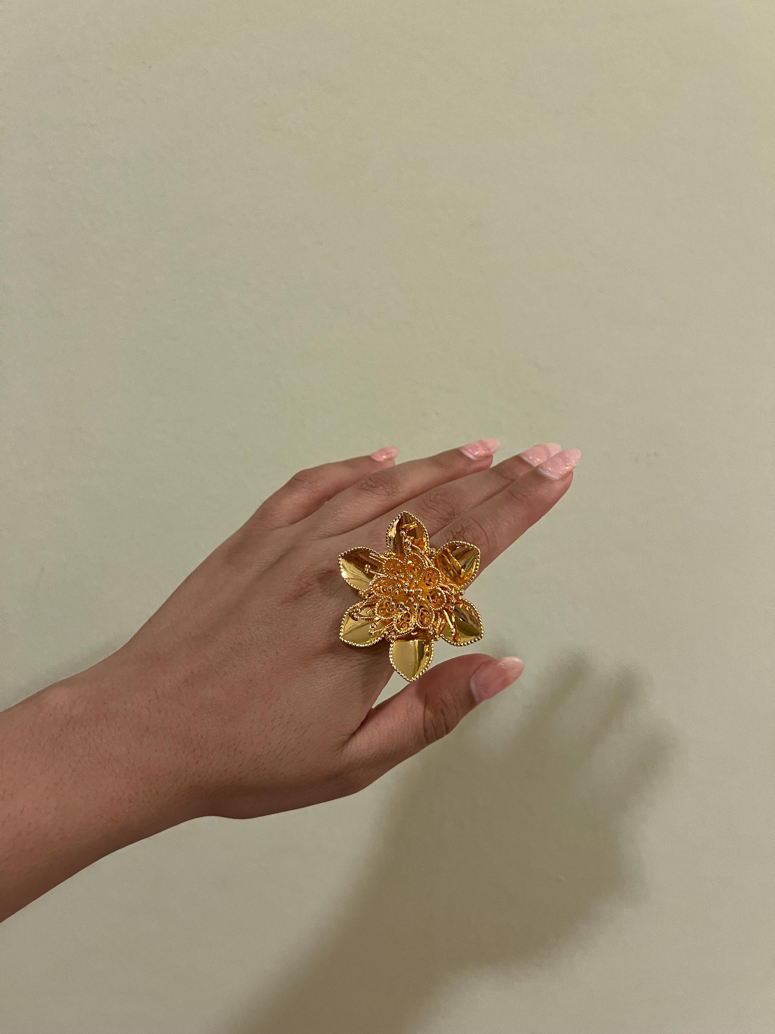 Sudanese 24K Gold Plated Arabic Ring Iraqi Lira Dubai Gold Ottoman ...