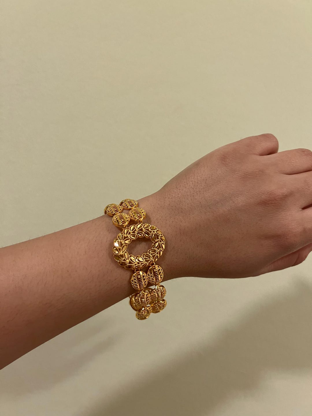 24K Gold Plated Bangle Iraqi Bracelet Dubai Gold Arabic Kurdish ...