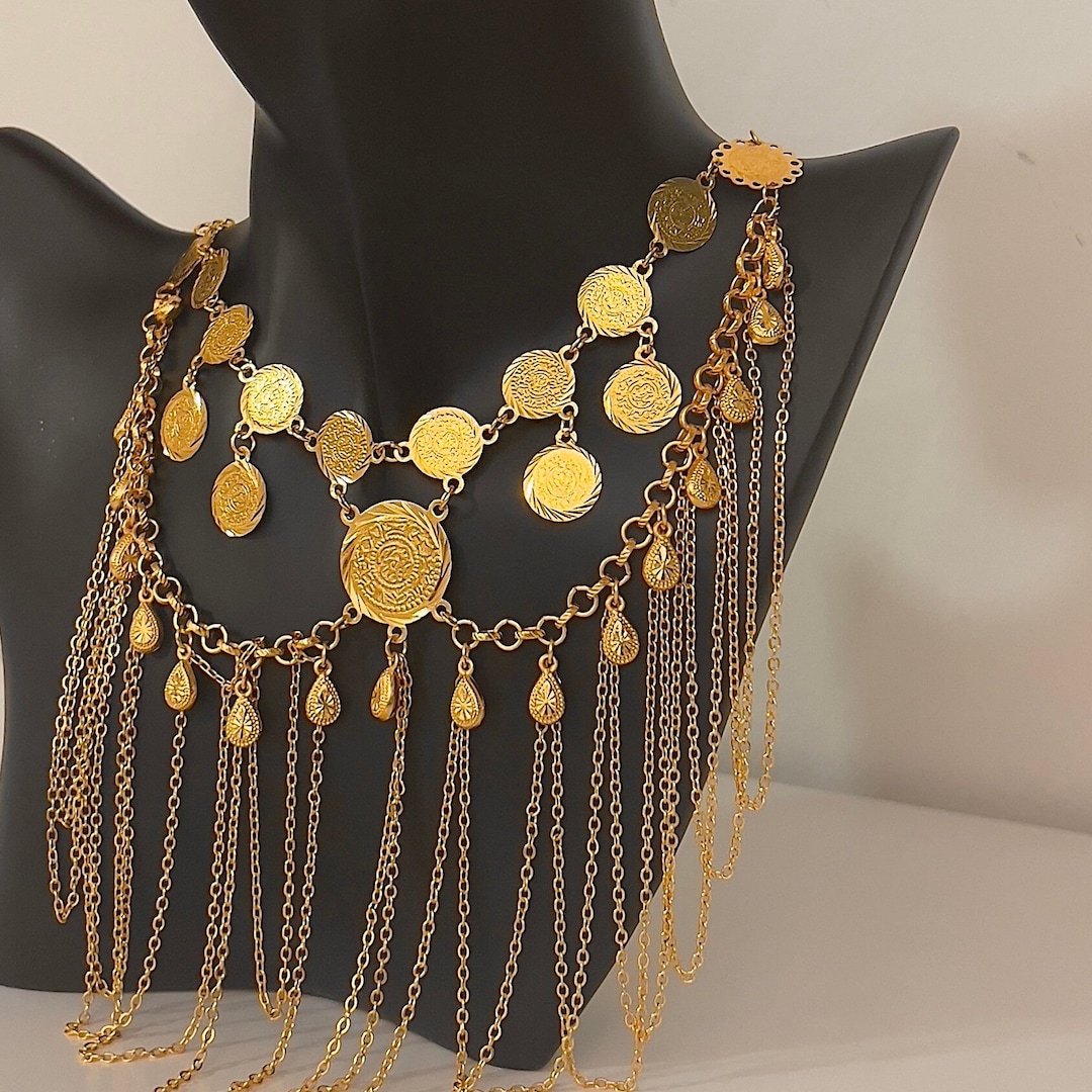 24K Gold Plated Palestinan Coins Arab Saudi Emirati Kuwaiti Omani ...