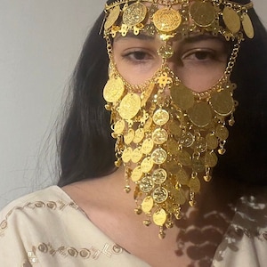 Burqa Lira Coin Arabic Niqab Saudi Emirati Kuwaiti Omani Face Veil ...