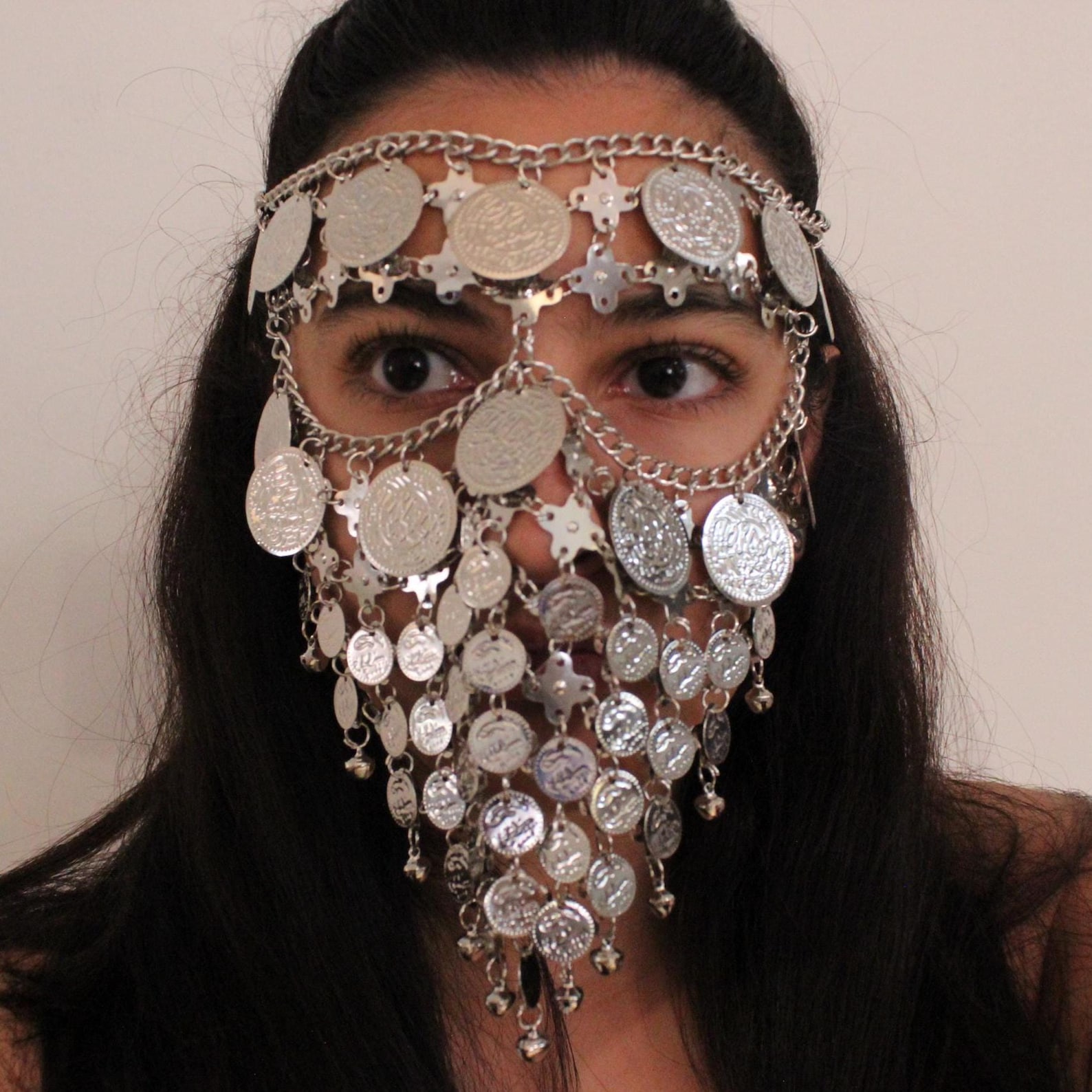 Burqa Lira Coin Arabic Niqab Saudi Emirati Kuwaiti Omani Face Veil ...