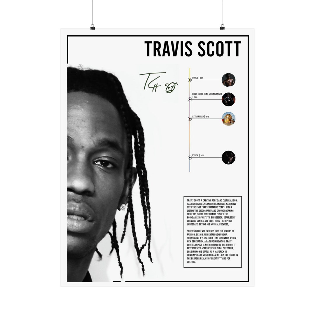 Travis Scott's, Wall Art, Room Decoration, Hip Hop, Rap, Music Poster ...
