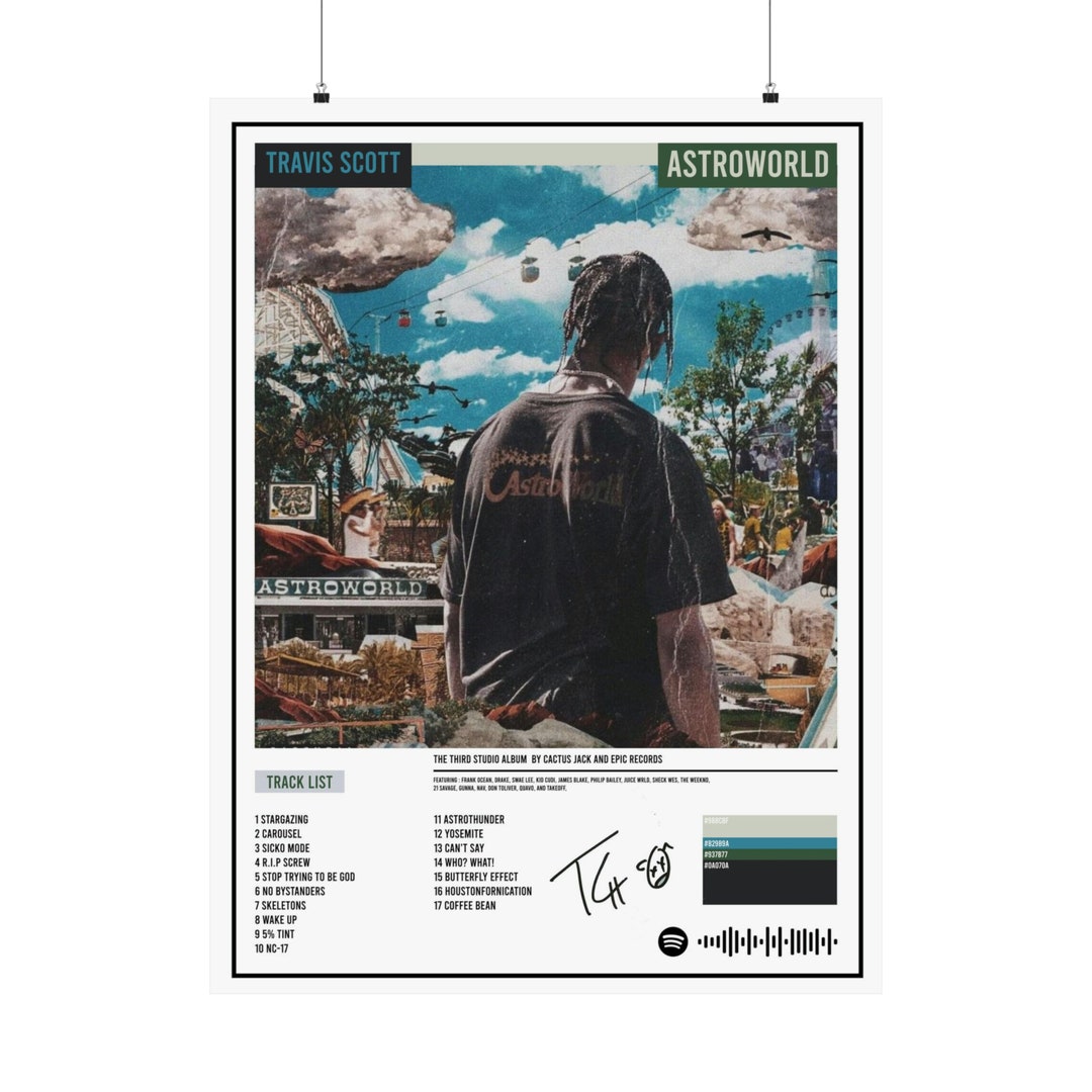Travis Scott astroworld Tribute Poster Premium Matte Vertical Print - Etsy