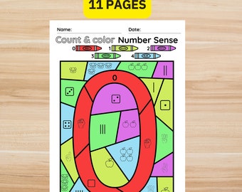 Number Sense Color by Code - Etsy