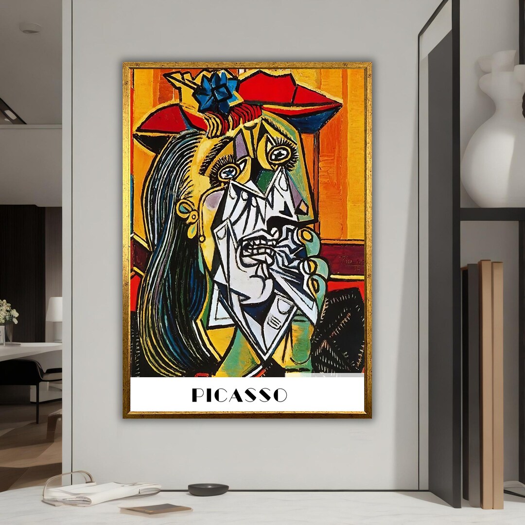 Picasso Art Print on Canvas, Framed Wall Art, Ready to Hang Artwork ...