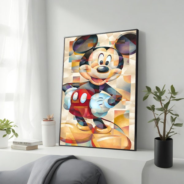 Mickey Canvas - Etsy