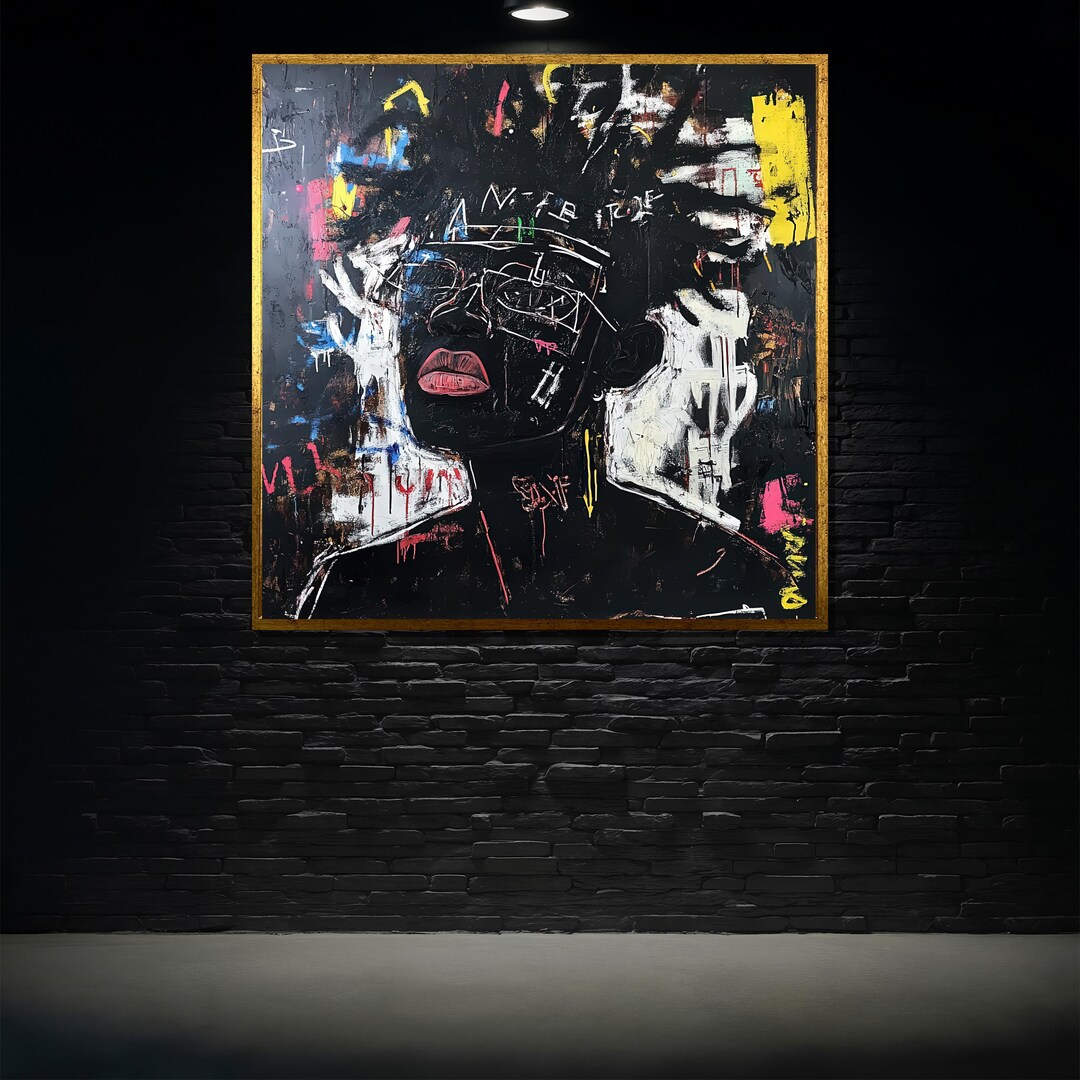 Jean Michel Basquiat Canvas Painting, Basquiat Graffiti Art Print ...