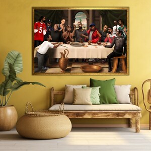 Last Supper Best Rappers Canvas Wall Art, Hip-hop Poster, Legend Print ...
