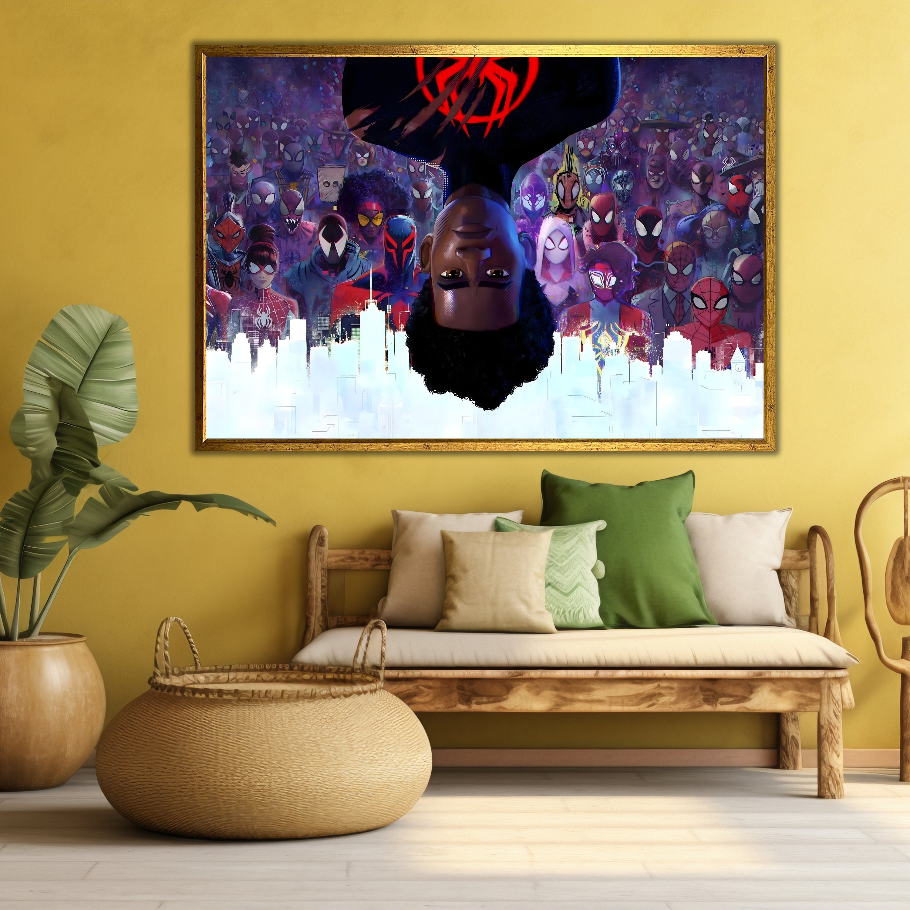 Miles Morales Spider-man Canvas Print, Ready to Hang, Modern Wall Art ...