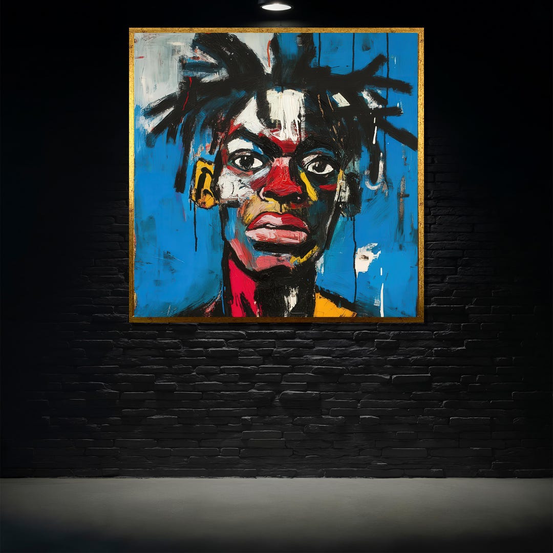 Jean Michel Basquiat Canvas Painting, Urban Graffiti Art Print ...