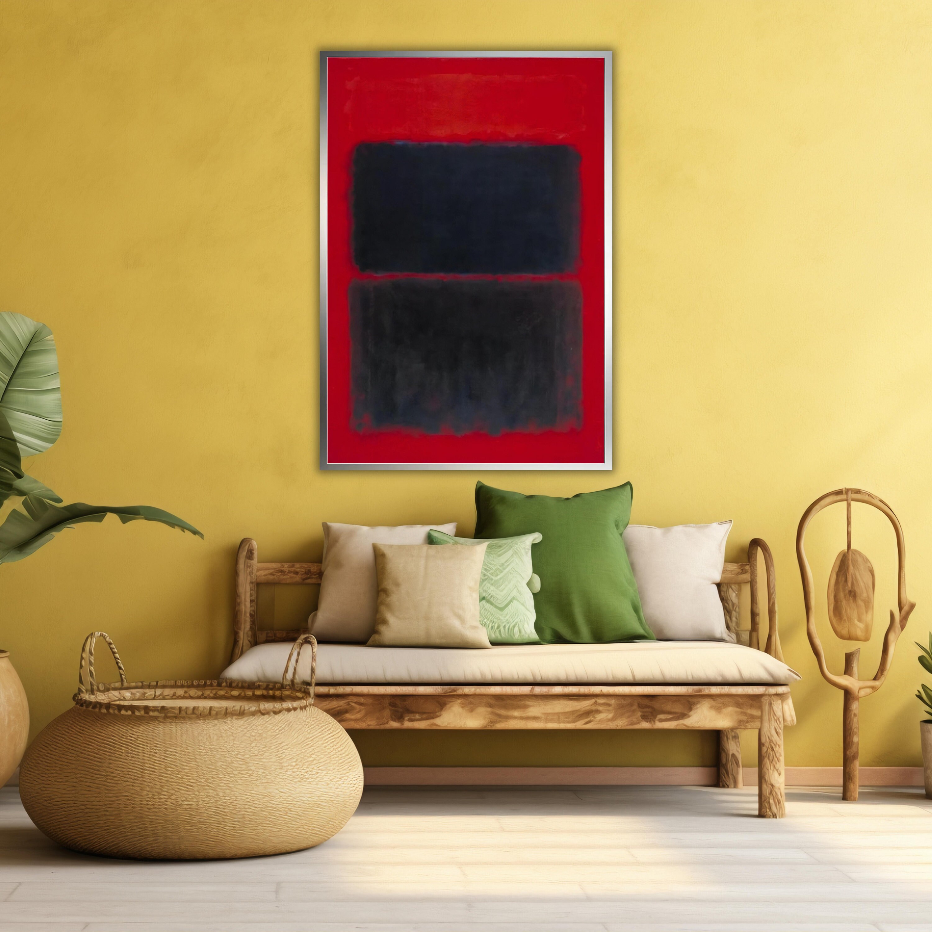 Mark Rothko Black Red Canvas Print, Sophisticated Room Decor, Stylish ...