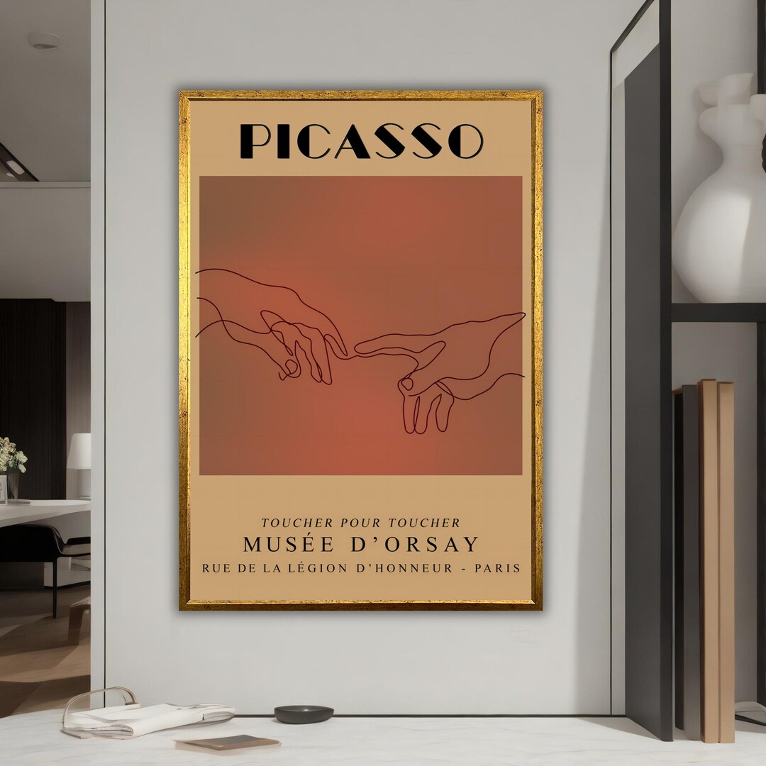 Pablo Picasso Hands Painting Artwork Retro Art Piece Canvas - Etsy