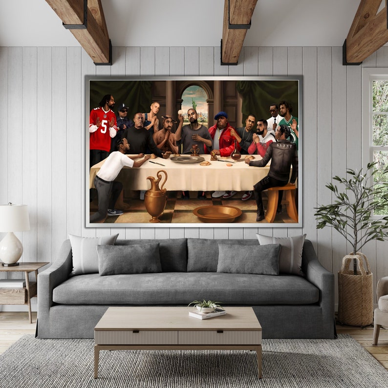 Last Supper Best Rappers Canvas Wall Art, Hip-hop Poster, Legend Print ...
