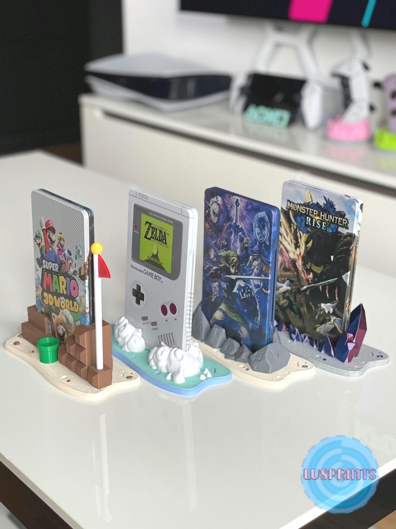 3D Printed Nintendo Switch Game Display Stand, Steelbook Organizer - Etsy