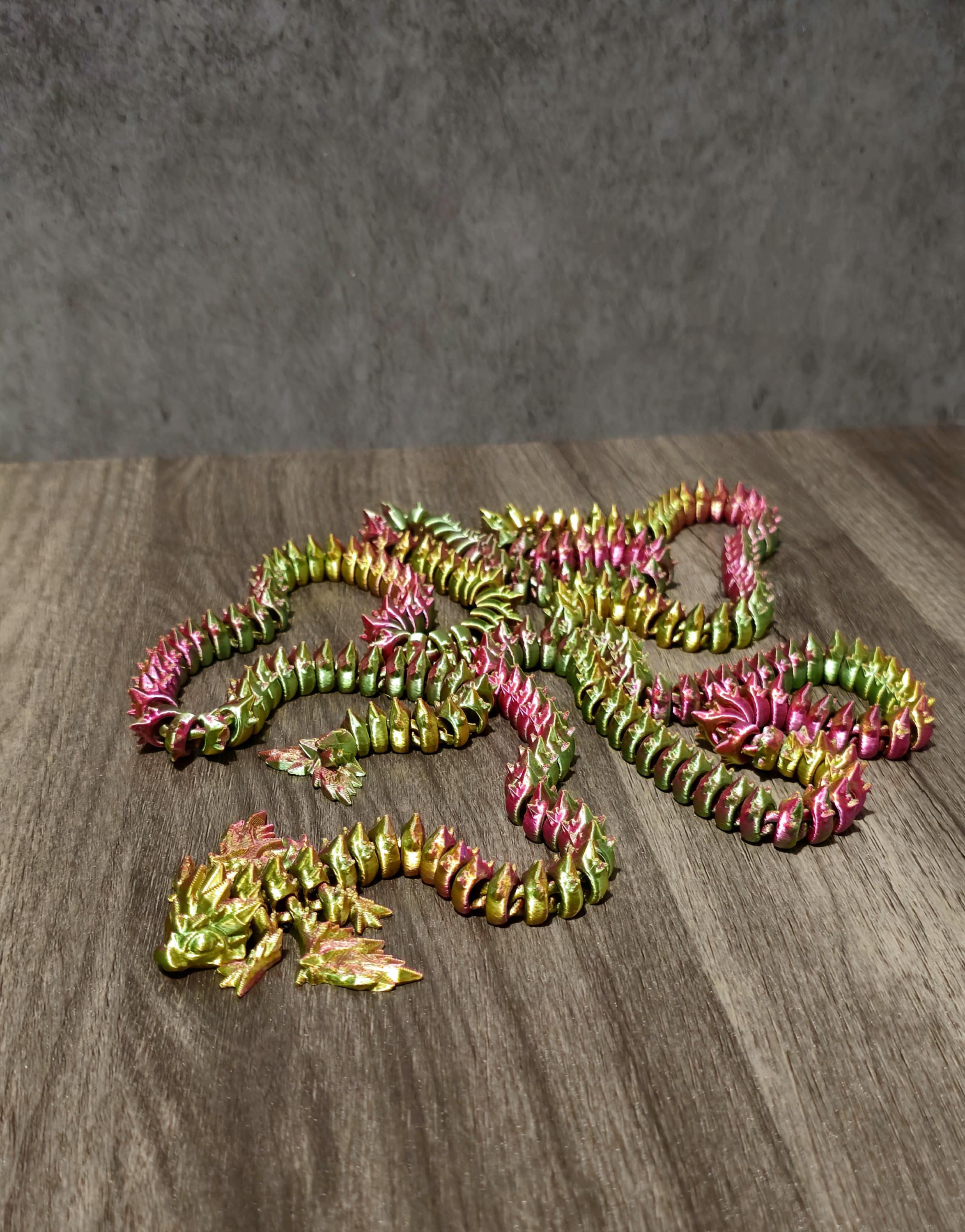 Giant 5.3ft 3D Printed Dragon, Printed Dragon Articulated Dragon Large ...