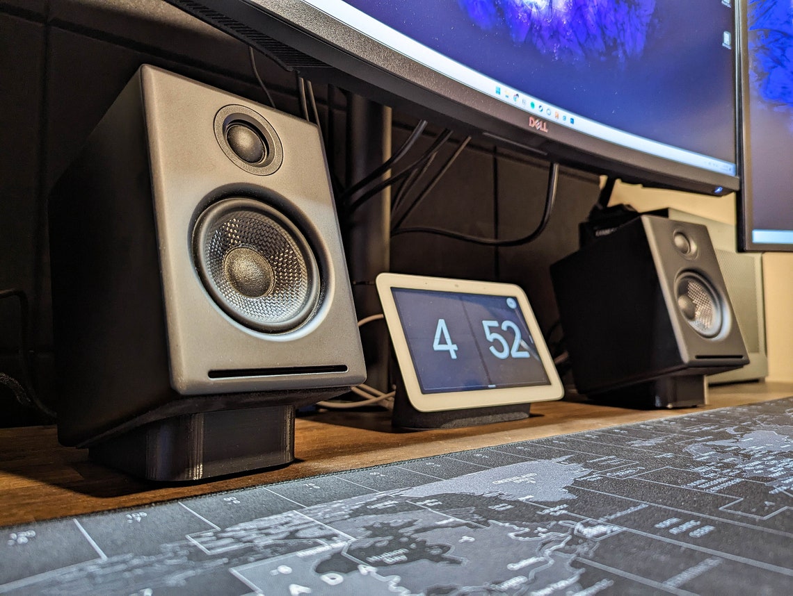 Desktop Speaker Stands pair Audioengine A2 Audioengine A1 Roku Speakers ...