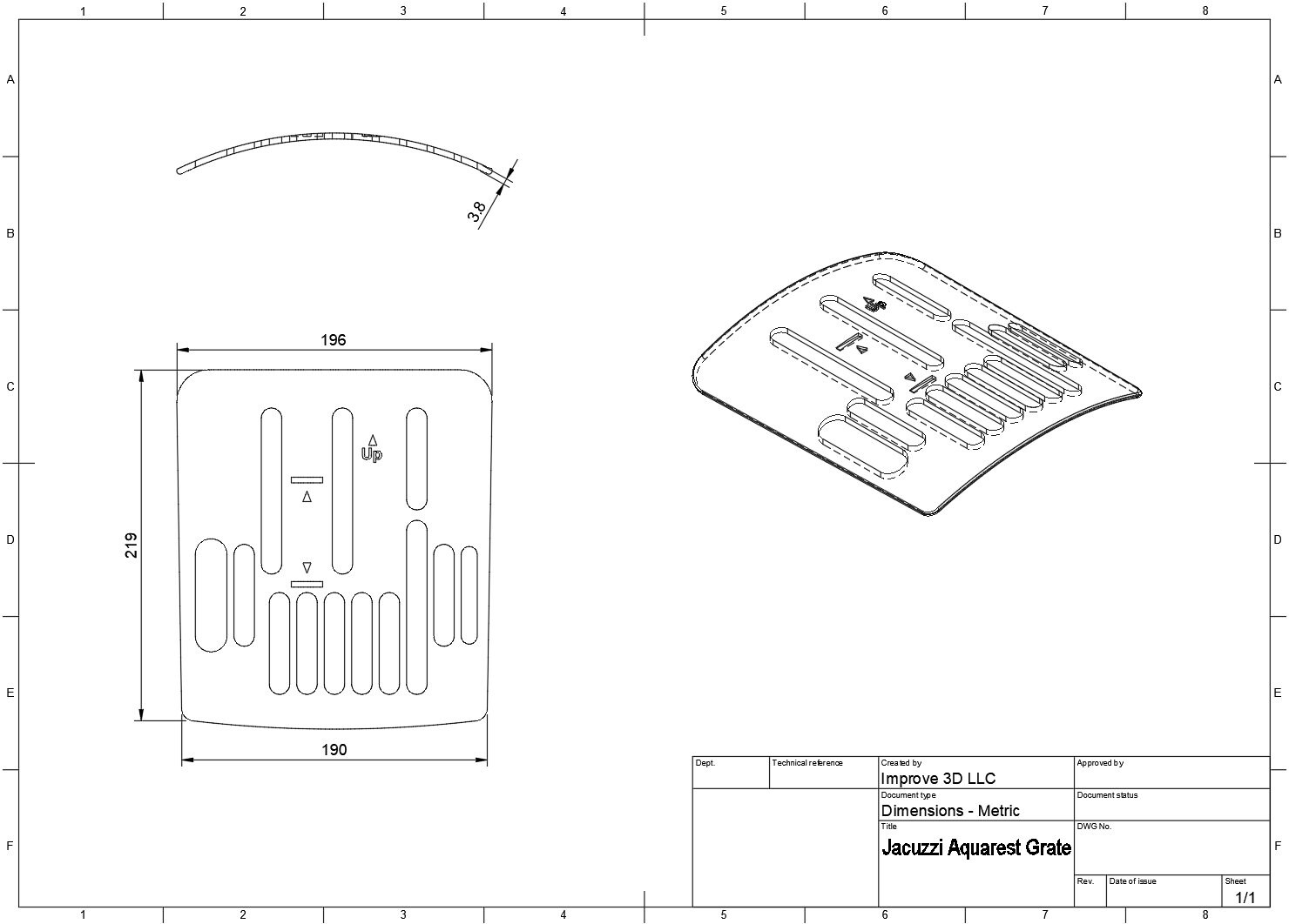 Jacuzzi Aquarest Filter Gate | Waterfall Grate | Original Labeling | UV ...