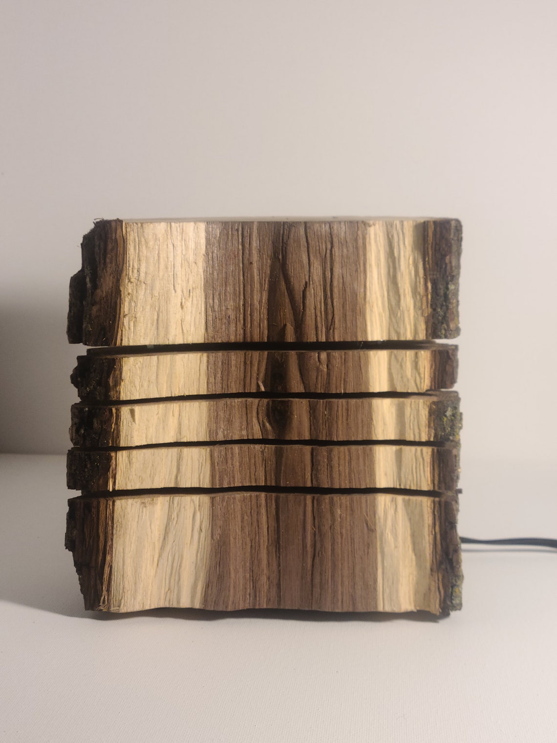 Rustic Firewood Log Light - Etsy