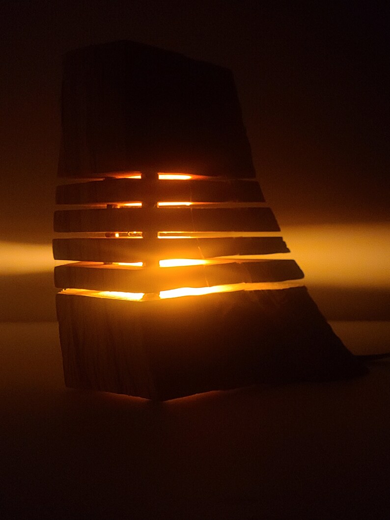 Rustic Firewood Log Light - Etsy