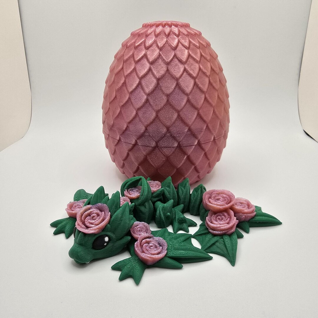 3D Printed Baby Rose Wyvern W/ Optional Egg - Etsy