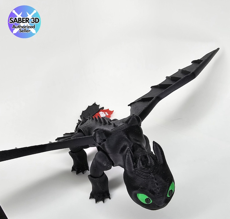 HTTYD 3D Printed Articulated Toothless - Etsy