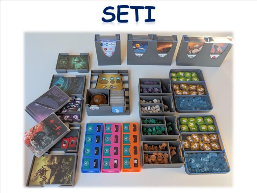 SETI 3D Print Insert sorting Insert Board Game Board Game unofficial ...