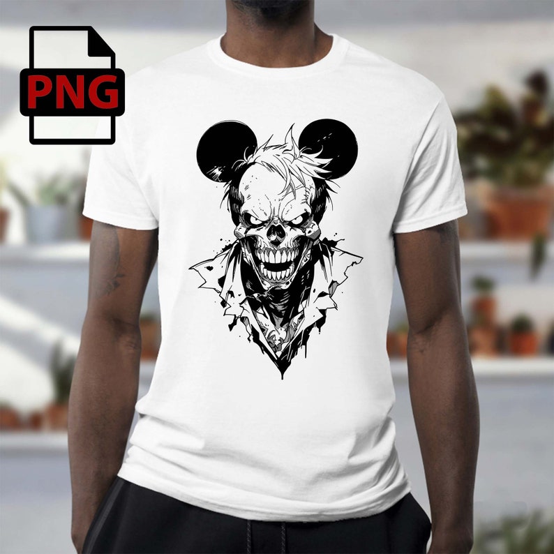 Grim Skull Cartoon Art PNG SVG | Spooky Skeleton Illustration PNG ...