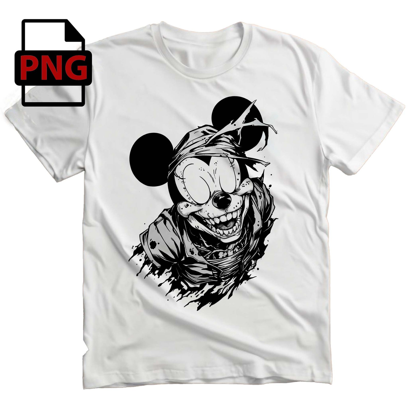 Horror Mickey Mouse Digital Art PNG | Creepy Cartoon Character ...
