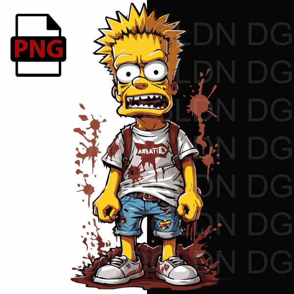 Bart Simpson Print - Etsy
