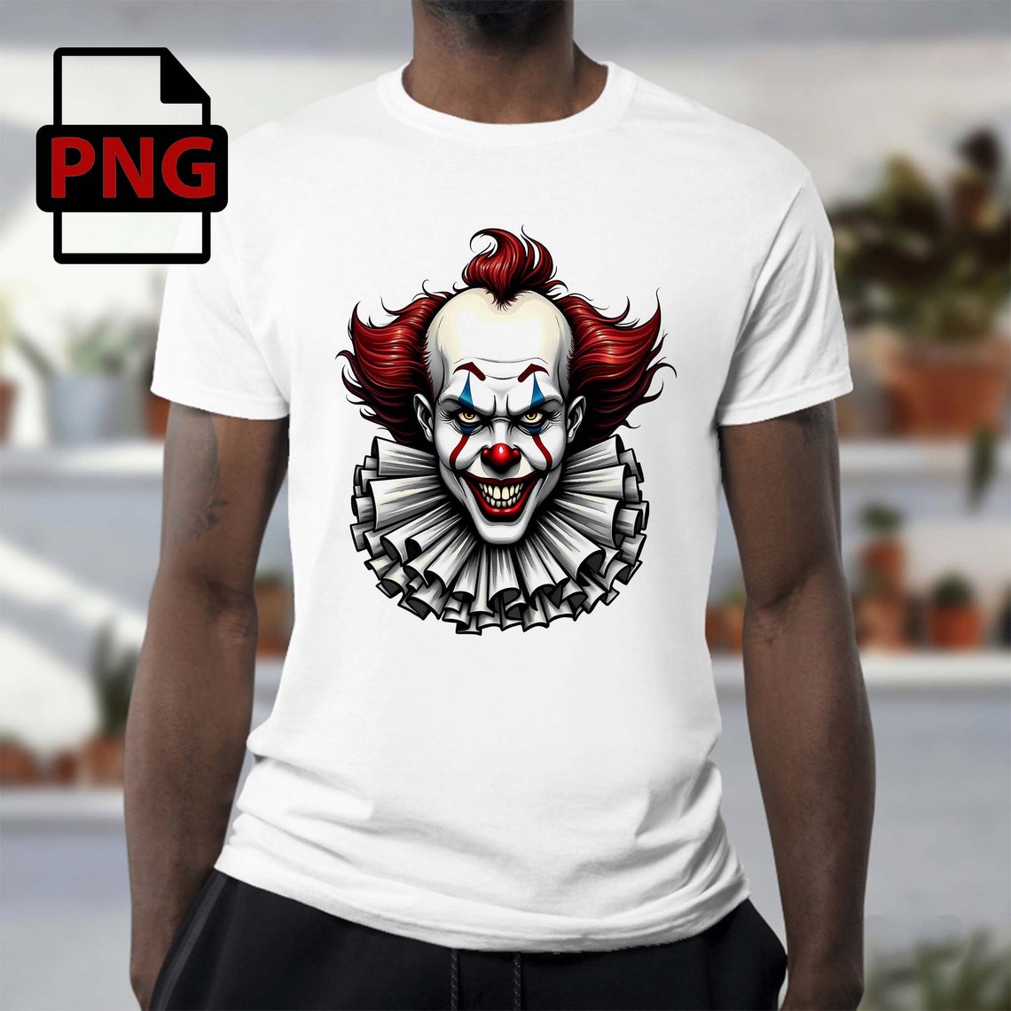 Creepy Clown Digital Art PNG - High-resolution Printable Graphic for ...