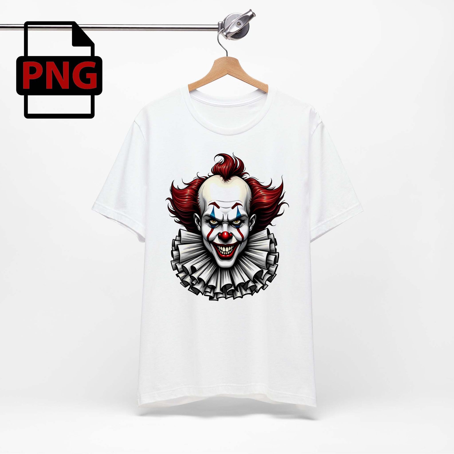 Creepy Clown Digital Art PNG - High-resolution Printable Graphic for ...