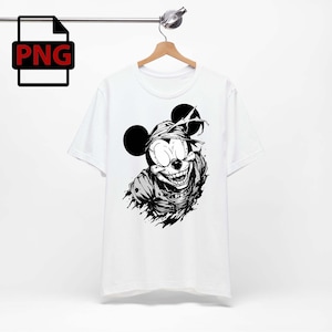 Horror Mickey Mouse Digital Art PNG | Creepy Cartoon Character ...