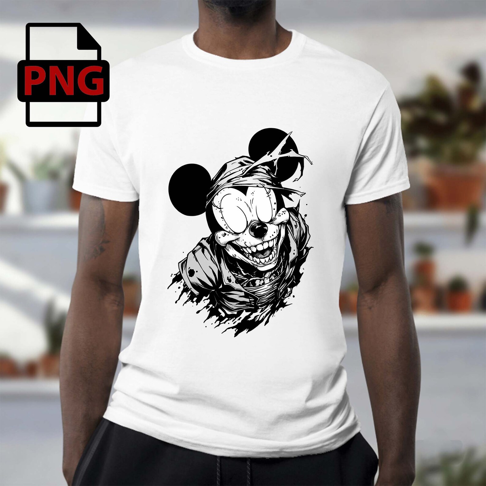 Horror Mickey Mouse Digital Art PNG | Creepy Cartoon Character ...