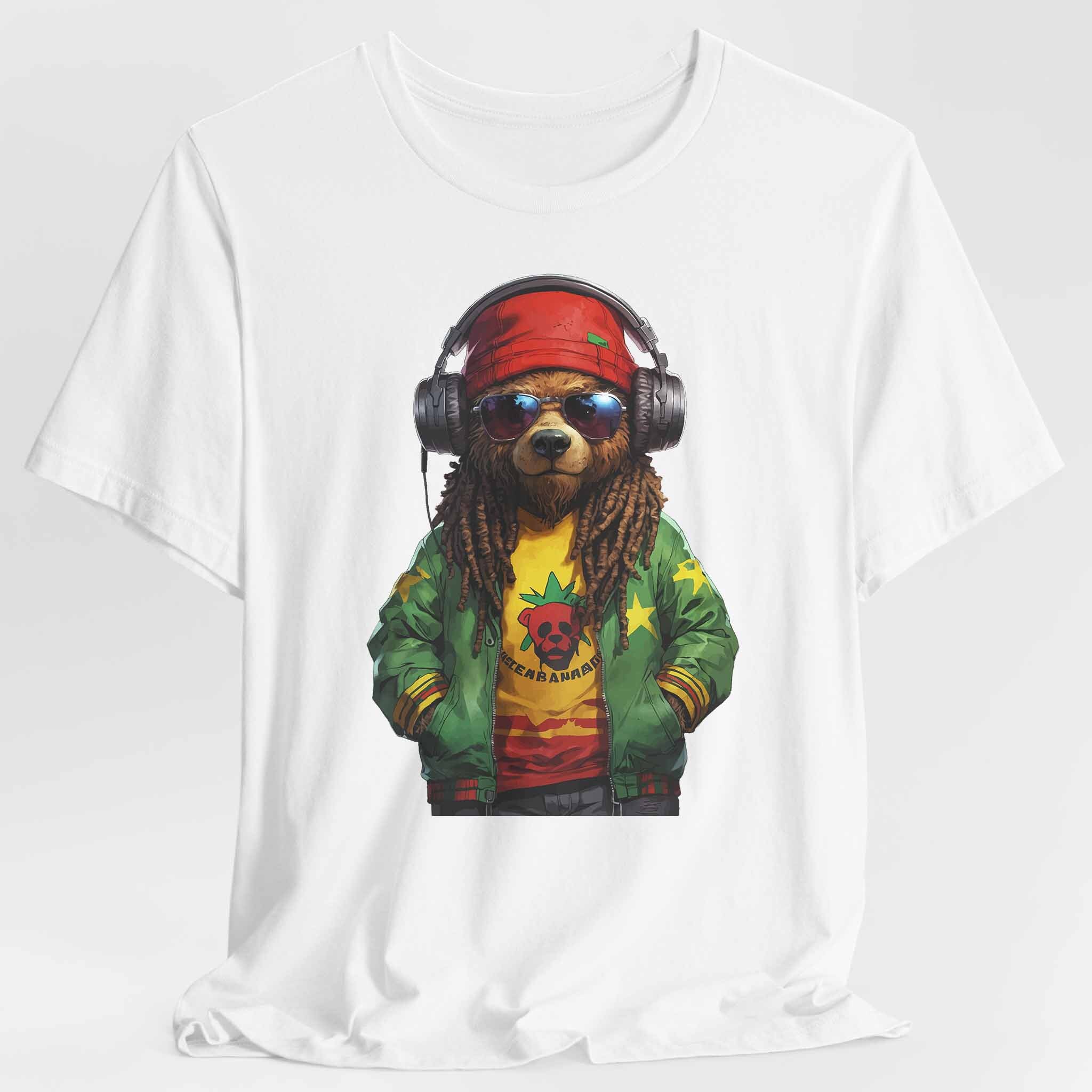 Rasta Bear PNG: Digital Print for T-shirts, Hoodies, Street Style ...